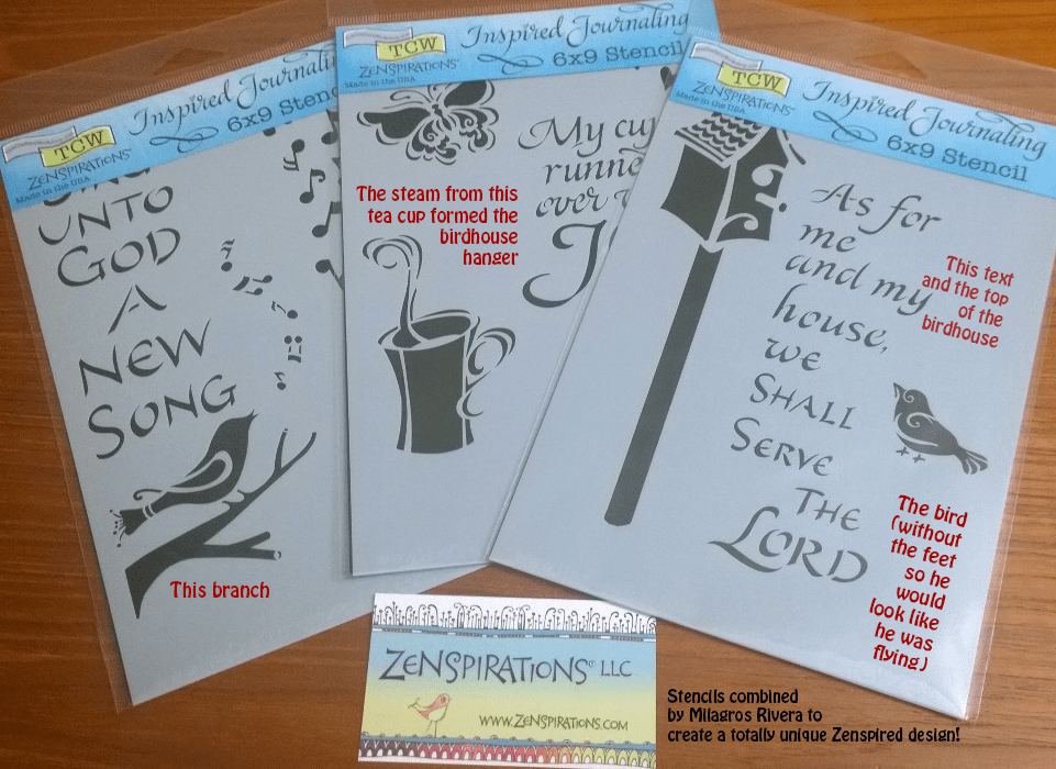Sharing Zenspirations® Stencil Techniques! - Zenspirations
