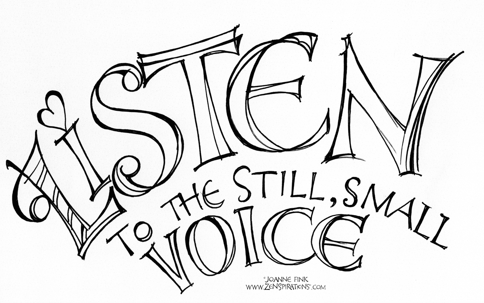 Quiet Voices Coloring Page