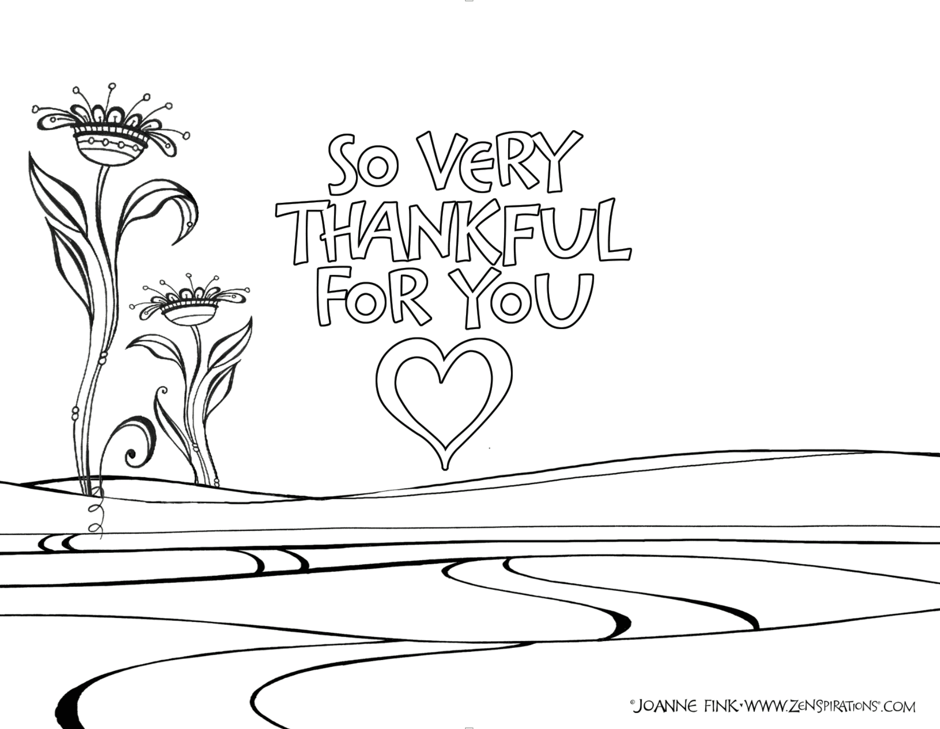 Zenspirations®_by_Joanne_Fink_Thankful_for_You_Coloring_Page ...